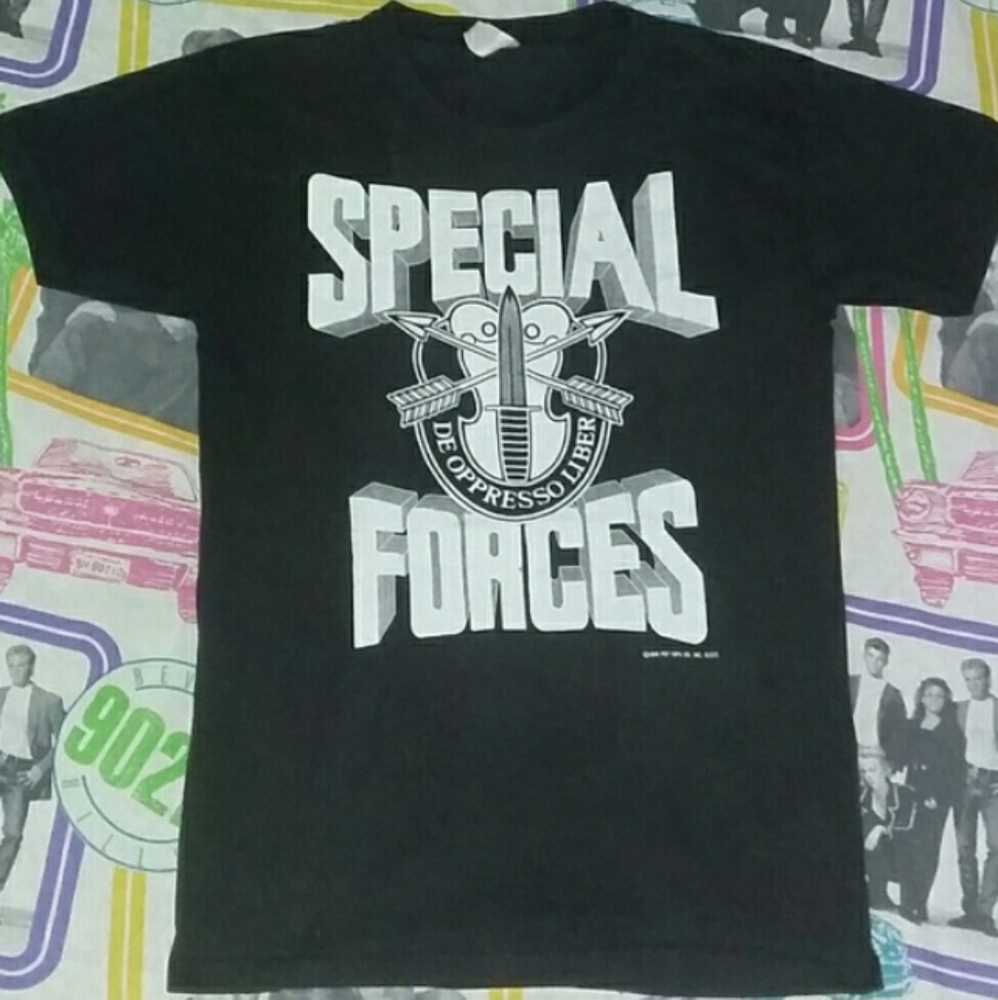 1990 Special Forces Shirt 90s Usa Us Army America - Gem